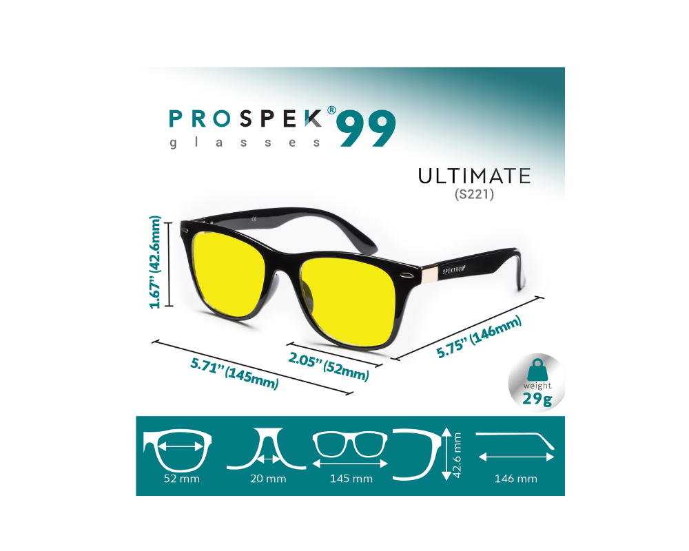 Premium Blue Light Blocking- PROSPEK Ultimate – Spektrum Glasses